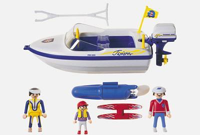 Motorboot mit Wasserski - 3009-A - PLAYMOBIL® Deutschland