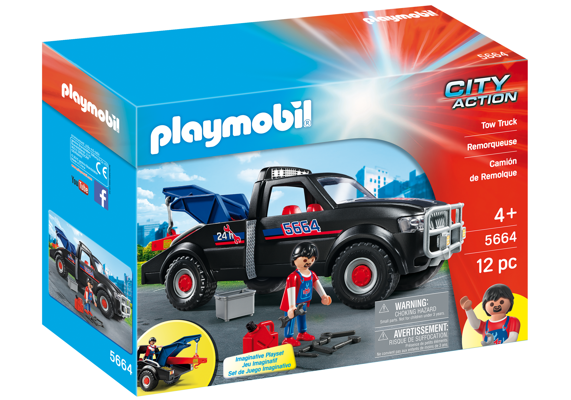 Tow Truck - 5664 - PLAYMOBIL® USA