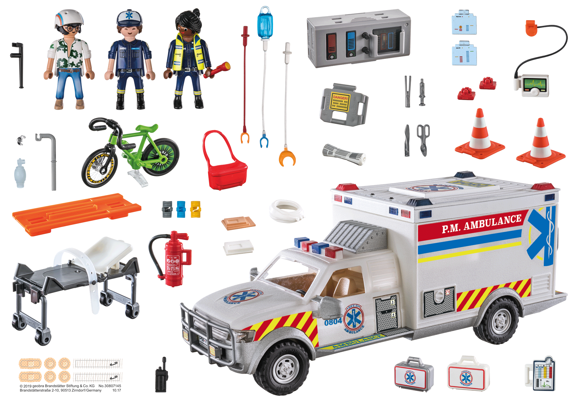 Rescue Vehicles: Ambulance with Lights - 70936 | PLAYMOBIL®