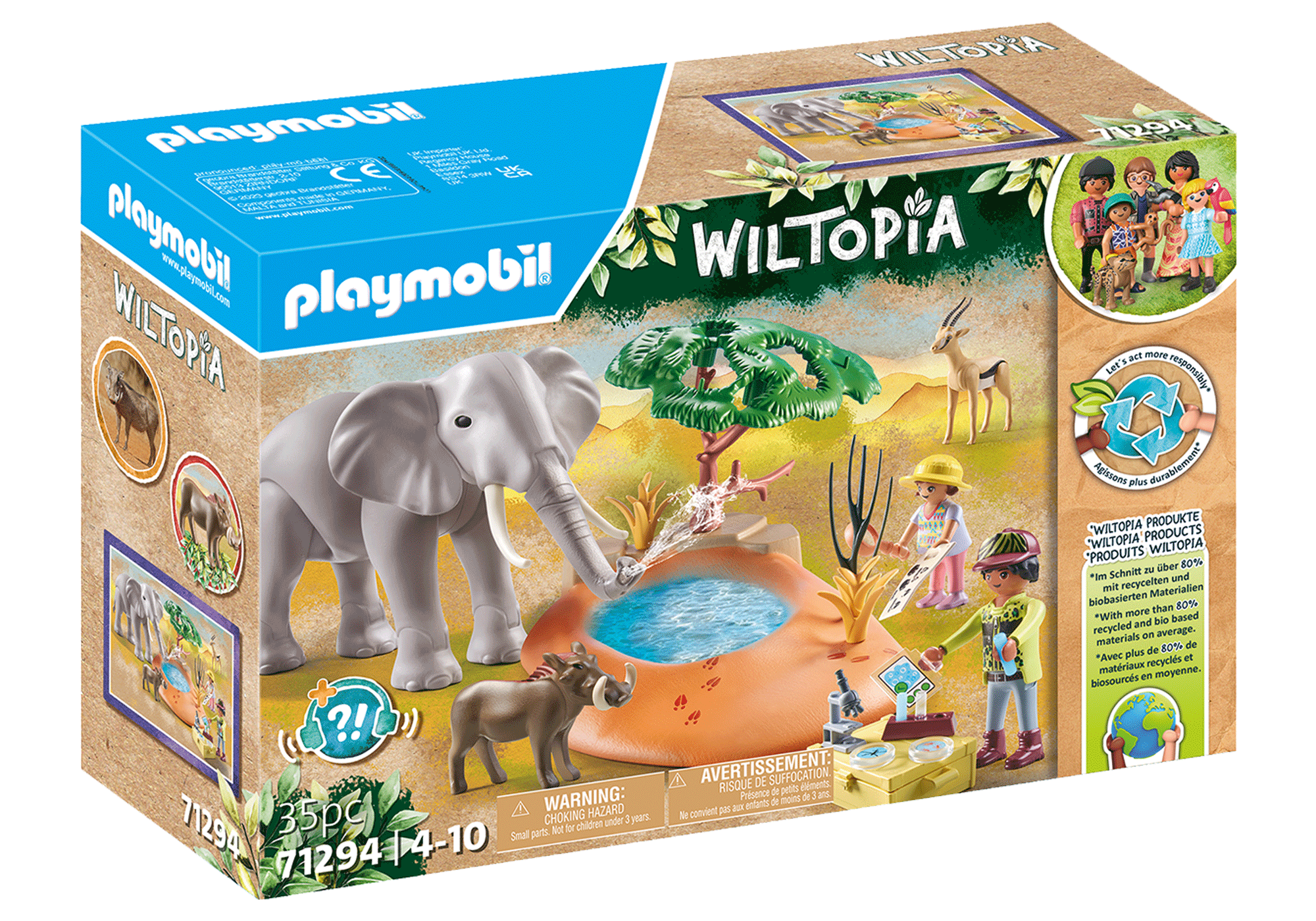 Wiltopia - Elephant at the Waterhole - 71294 | PLAYMOBIL®